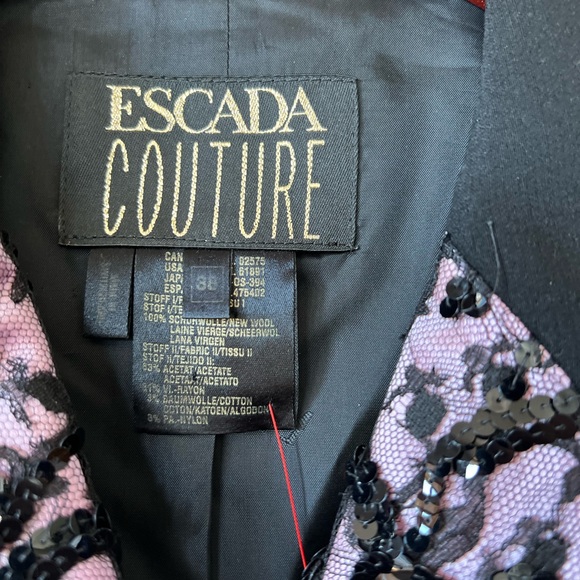Escada | Jackets & Coats | Escada Couture Wool Sequin Blazer | Poshmark